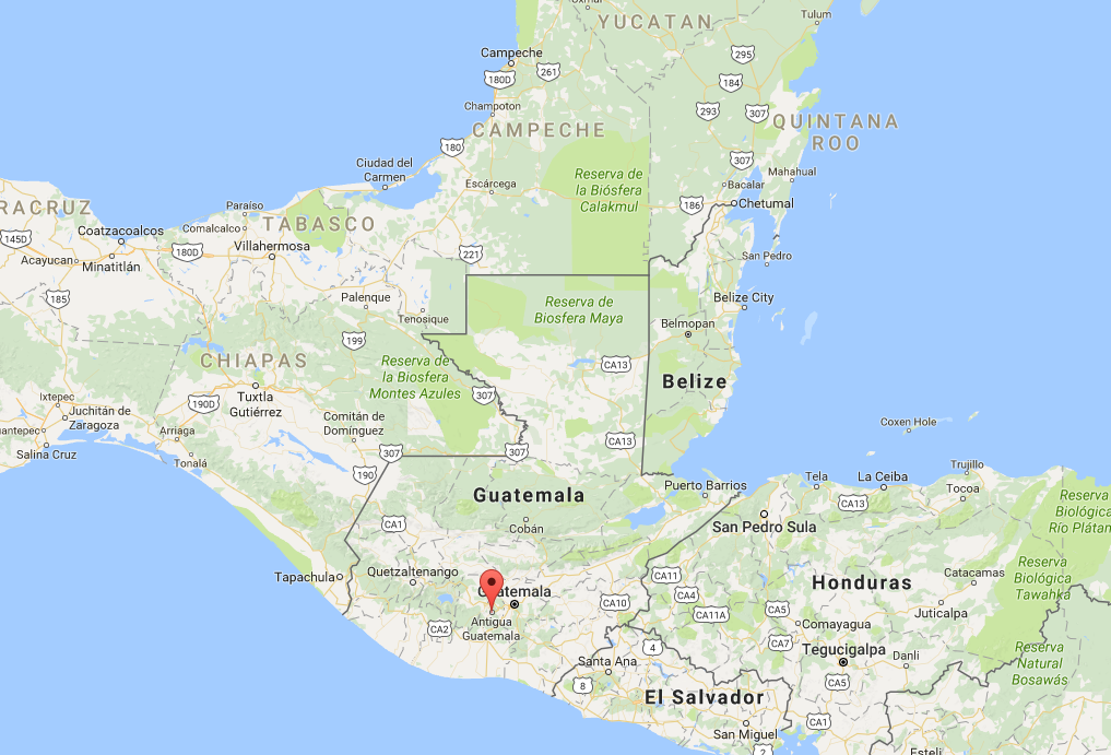 Santa Maria Volcano Map