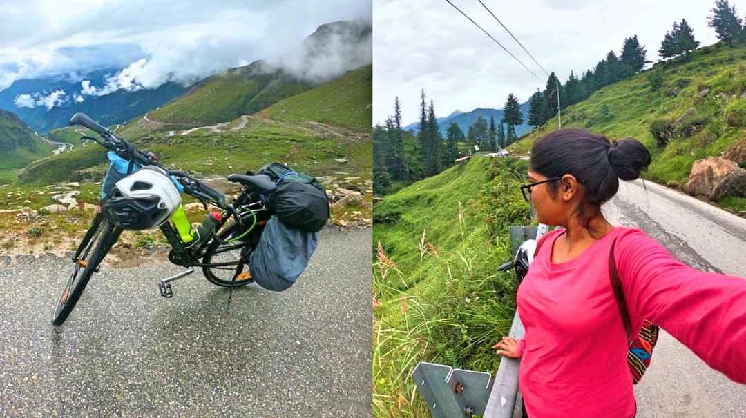 Solo Indian female cyclists journey from Manali to Leh bestof2018 - Tripoto