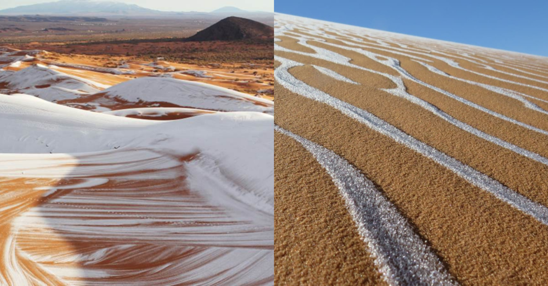 Snow in Desert Sahara Desert Saudi Arabia Experience Snowfall, and The ...