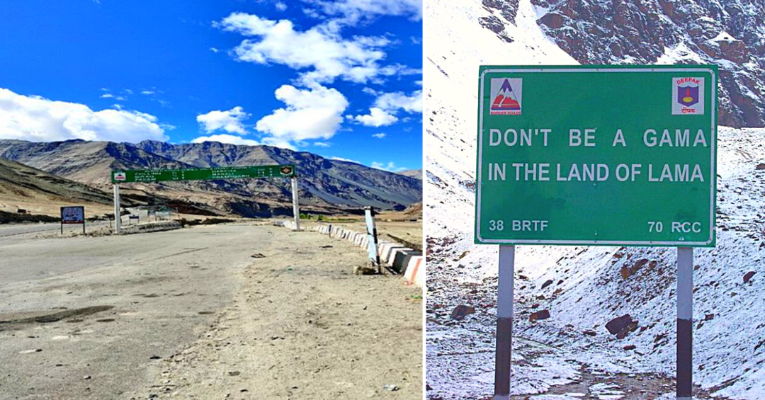 BRO sign boards – Company givers on lonely Himalayan roads - Tripoto