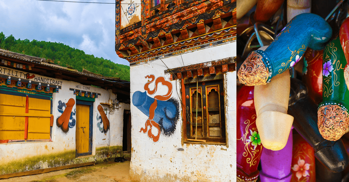 The Story Behind Bhutans Obsession With Phallus - Tripoto